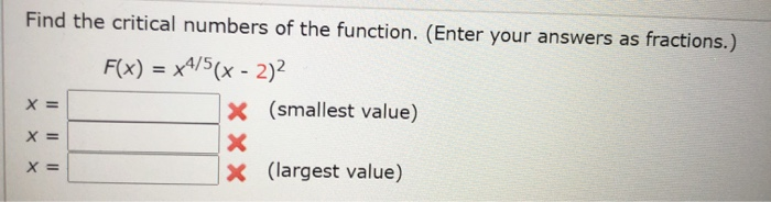 Solved Find the critical numbers of the function. (Enter | Chegg.com
