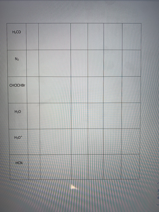 Solved Experiment 6: Lewis Structures Name: Complete the | Chegg.com