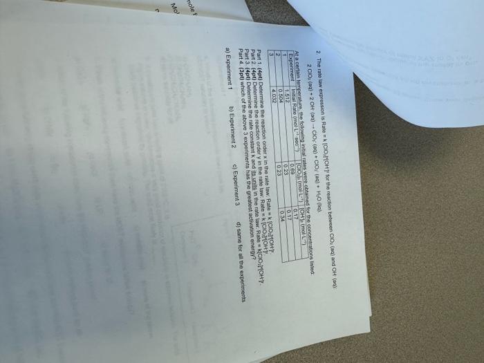 Solved sin(ma)+2OH(aQ)→COO(aQ)+COO(aq)+HO(ha). Part 4. (3pt) | Chegg.com