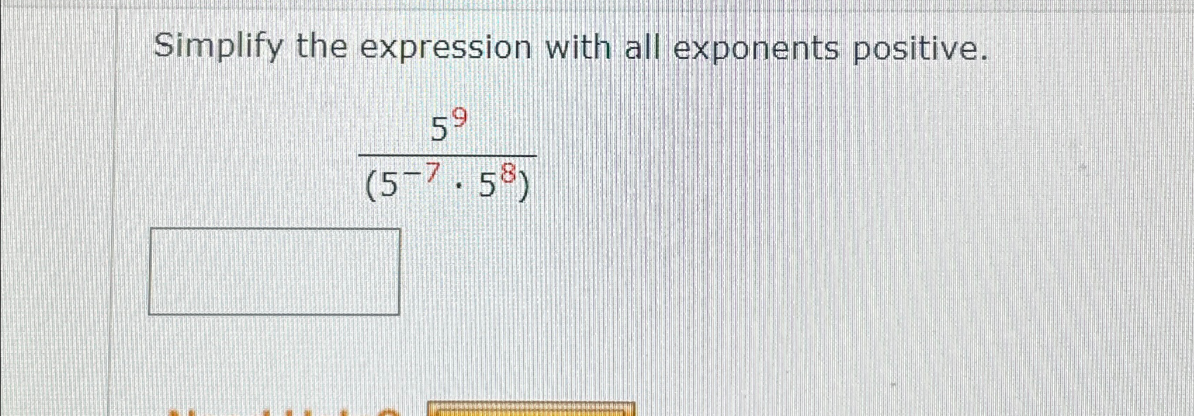 Solved Simplify the expression with all exponents | Chegg.com