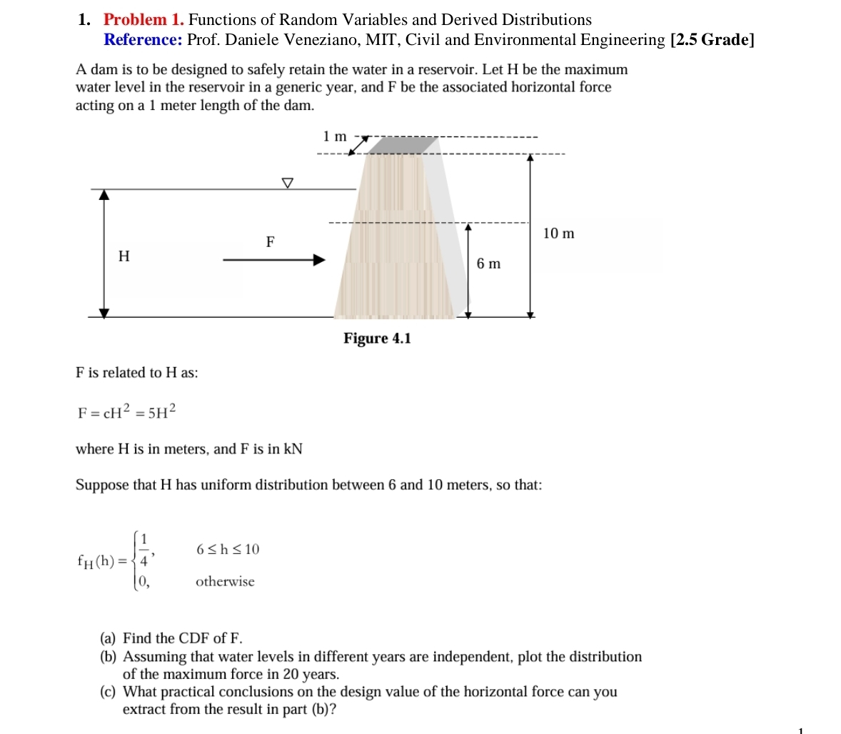 Solved Explain how to solve Problem 1. ﻿Functions of Random | Chegg.com