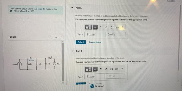 Solved Corsider the crcud shown in (Epiate 1) Suppese that | Chegg.com