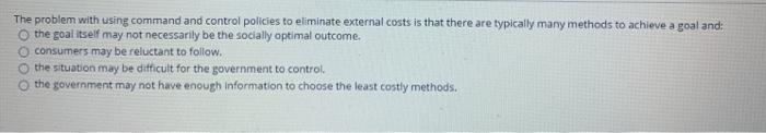 Solved The problem with using command and control policies | Chegg.com