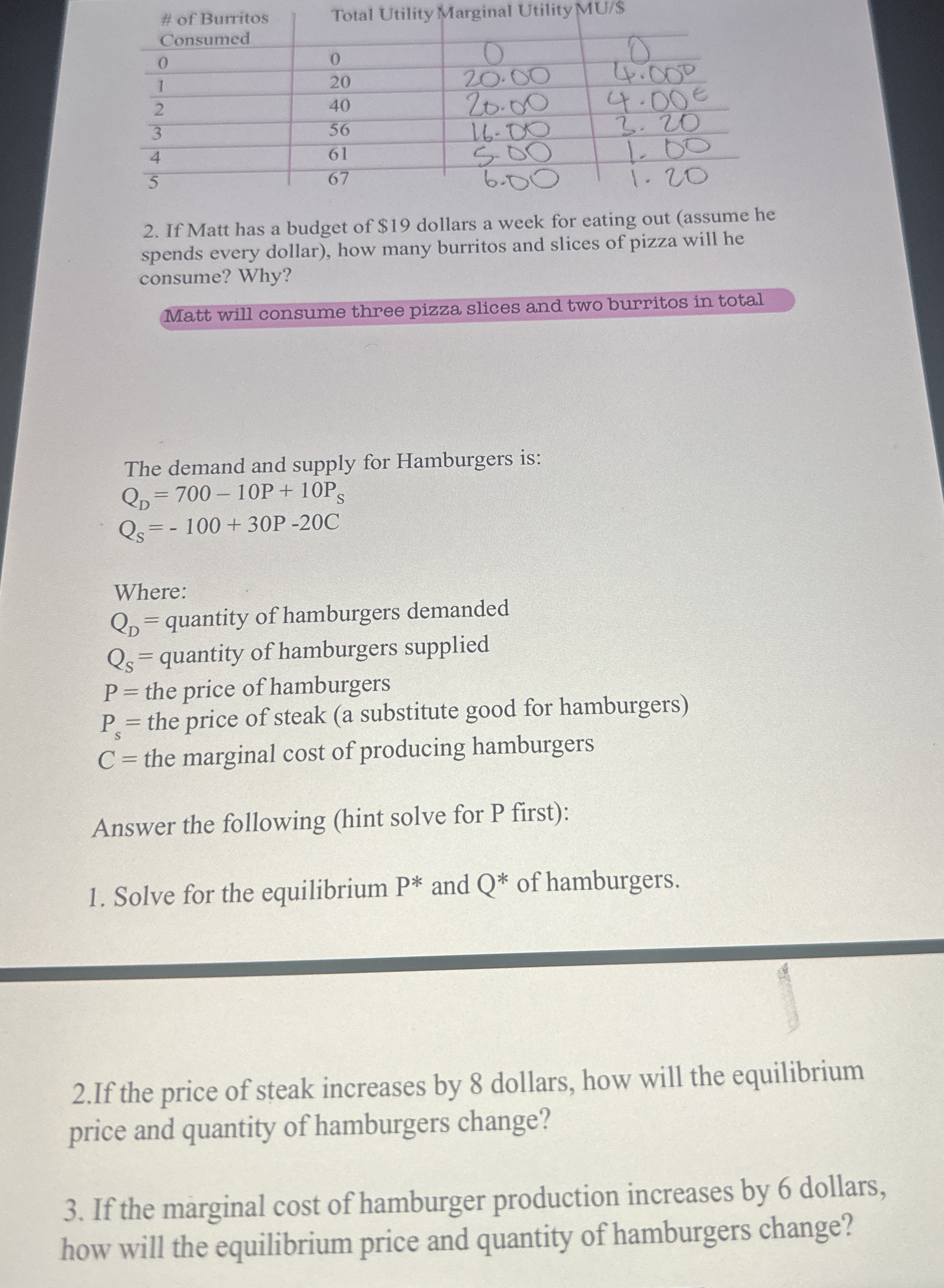 Solved \table[[\table[[# of Burritos],[Consumed]],Total | Chegg.com
