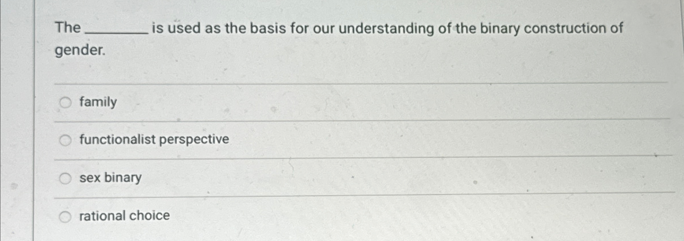 Solved The ﻿is used as the basis for our understanding of | Chegg.com