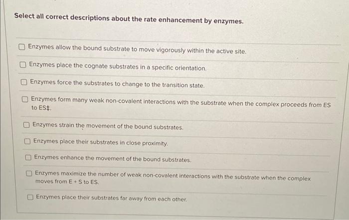 Solved Select all correct descriptions about the rate | Chegg.com