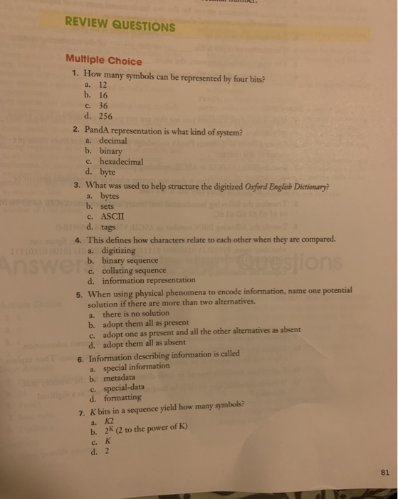 Solved Review Questions 10 Multiple Choice 1 How Many