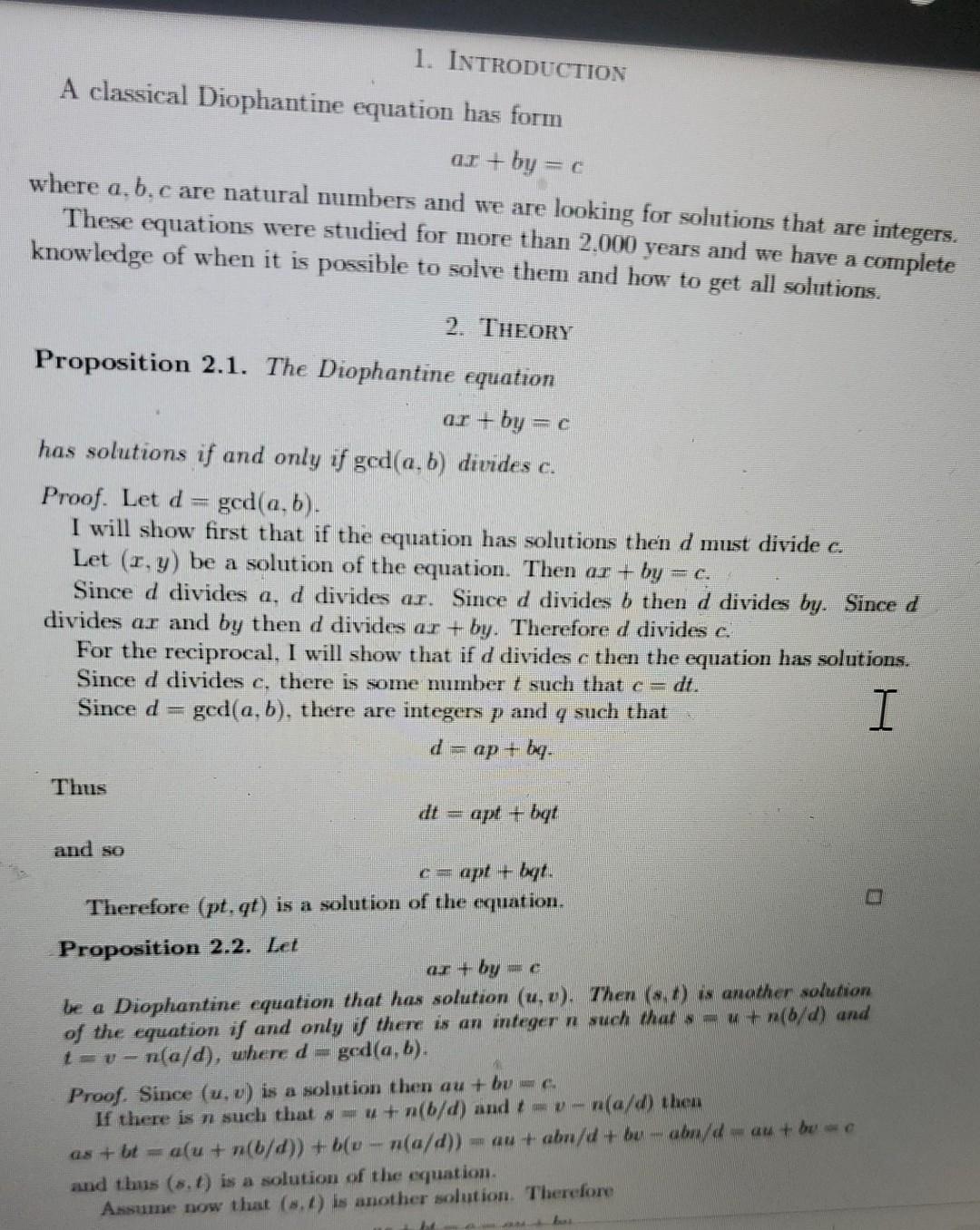 Solved DIOPHANTINE 3 Solve the Diophantine equations 941 + | Chegg.com