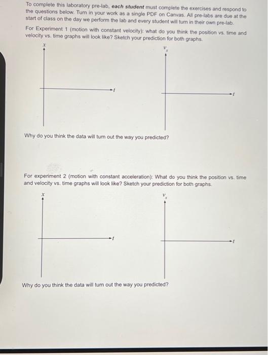 Solved To complete this laboratory pre-lab, each student | Chegg.com