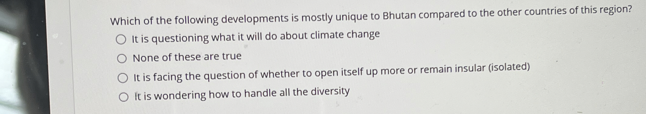 Solved Which of the following developments is mostly unique | Chegg.com