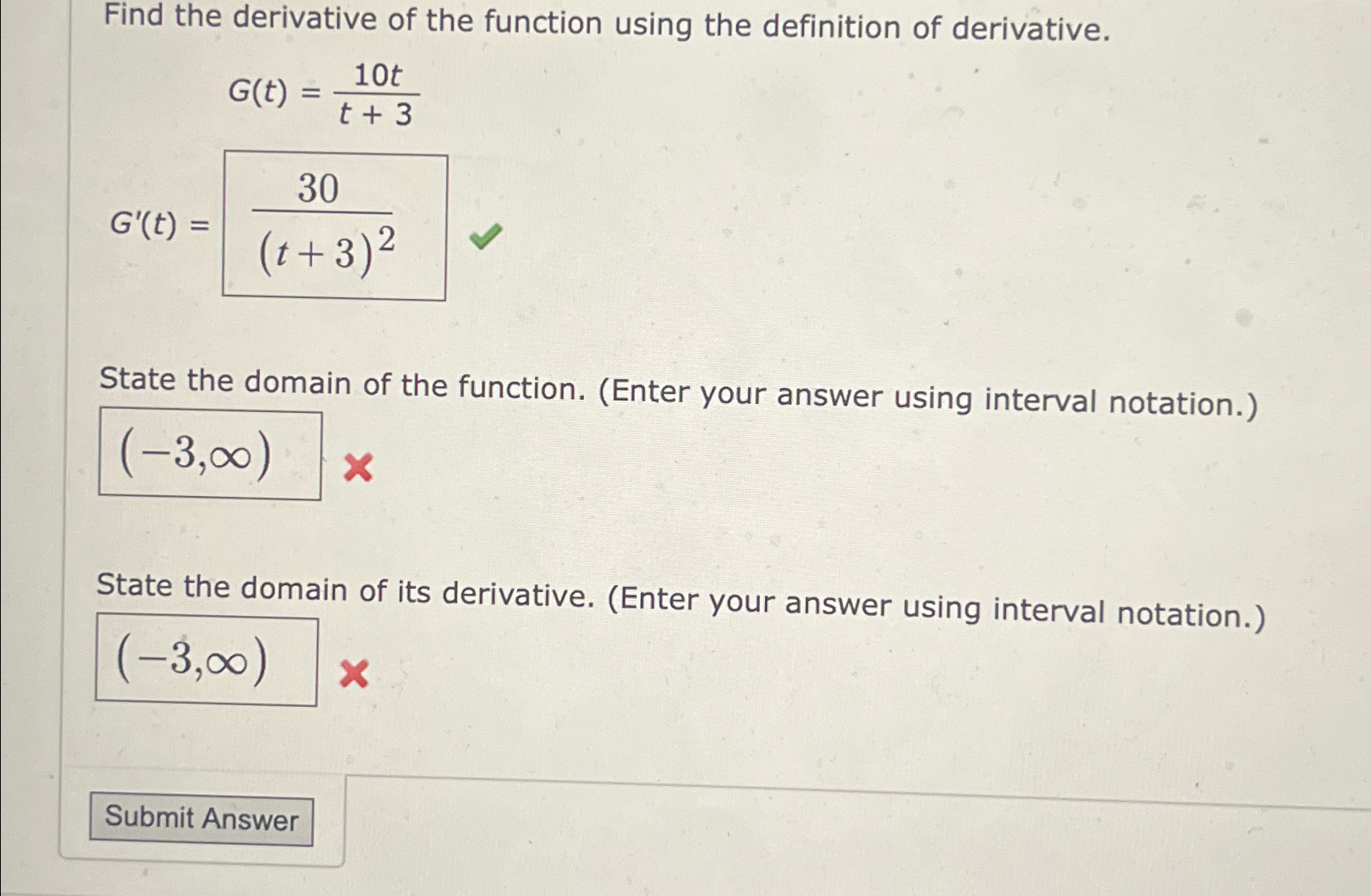 Solved Find the derivative of the function using the | Chegg.com