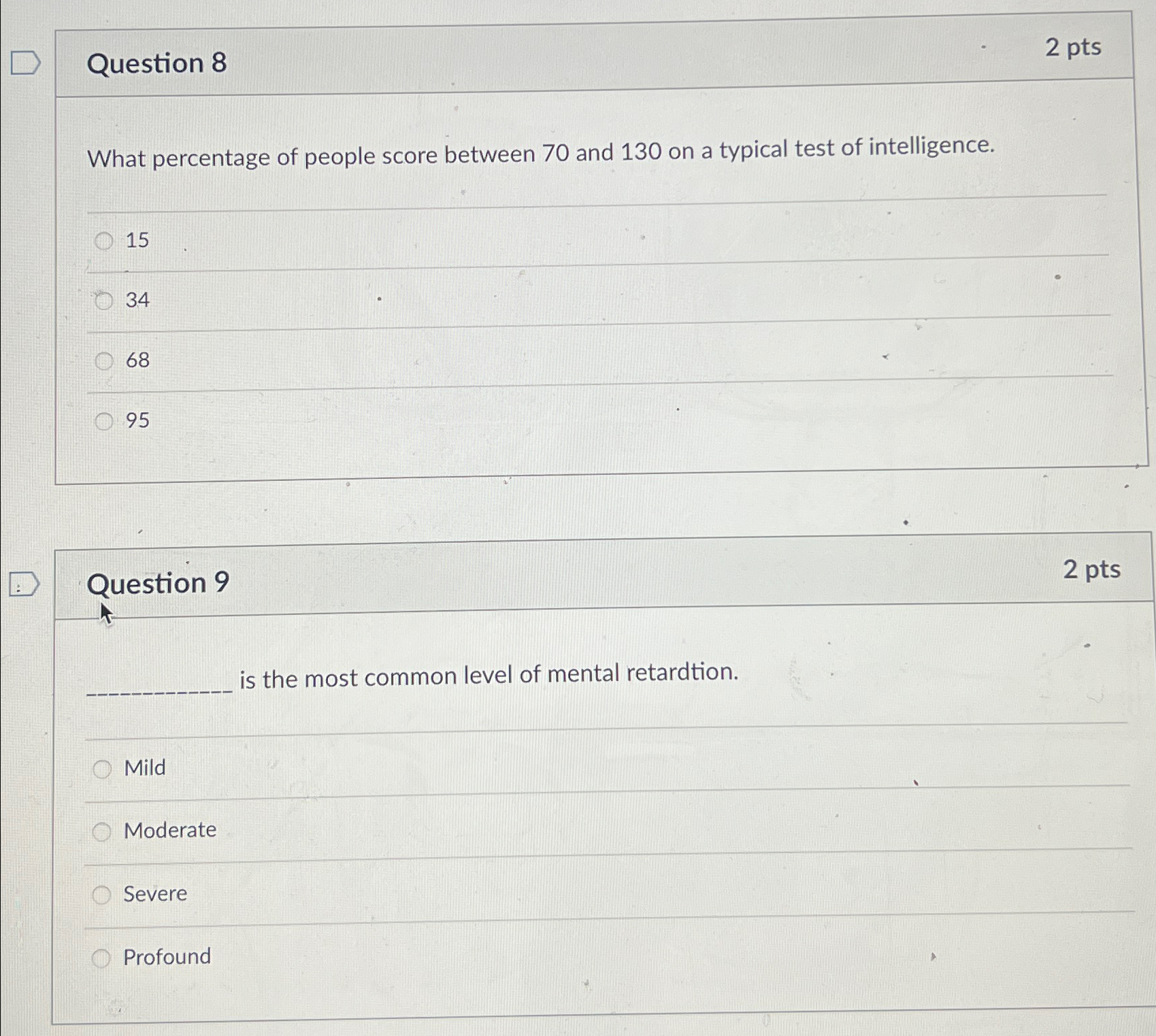 Solved Question 82 ﻿ptsWhat percentage of people score | Chegg.com