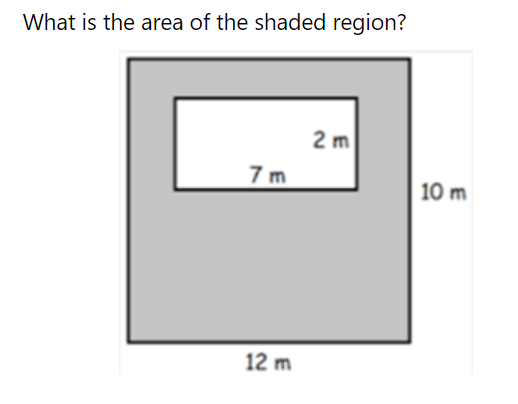 Solved What is the area of the shaded region? | Chegg.com
