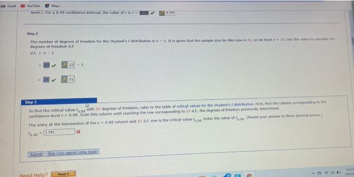 Solved Mama YouTube Mam level fora . confidence intervil, | Chegg.com