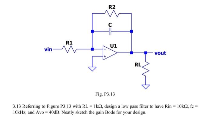 Solved Fig. P3.13 3.13 Referring to Figure P3.13 with | Chegg.com