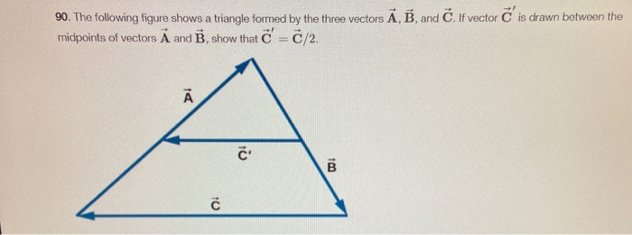 Solved the following figure shows a triangle formed by the | Chegg.com