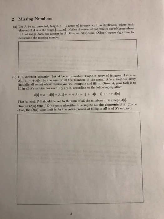 solved-2-missing-numbers-a-let-a-be-an-unsorted-chegg