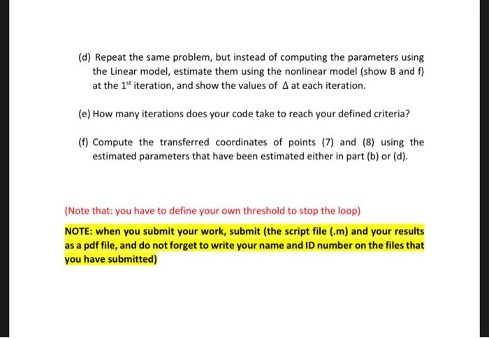 Solved Q1: Given in the following table is a set of points | Chegg.com