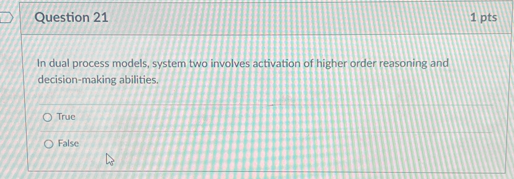 Solved Question 211ptsIn dual process models, system two | Chegg.com