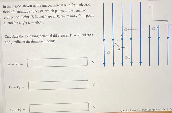 Solved In the region shown in the image, there is a uniform | Chegg.com