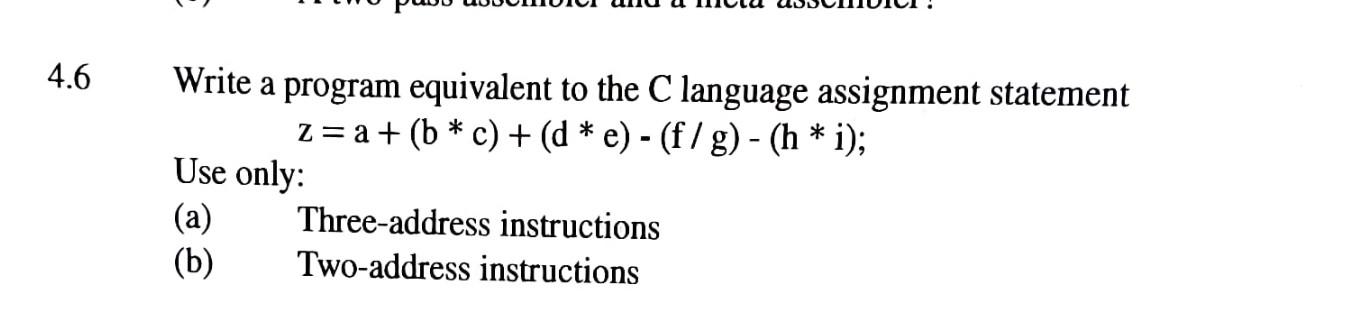Solved Write a program equivalent to the C language | Chegg.com
