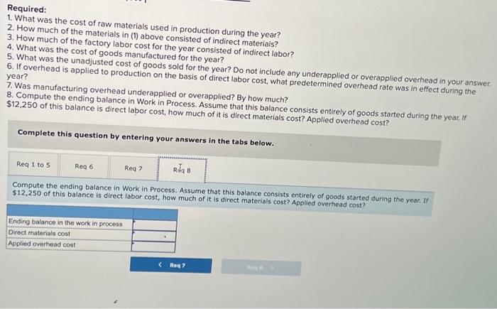 Solved Problem 3-11 T-Account Analysis of Cost Flows [LO3-2, | Chegg.com
