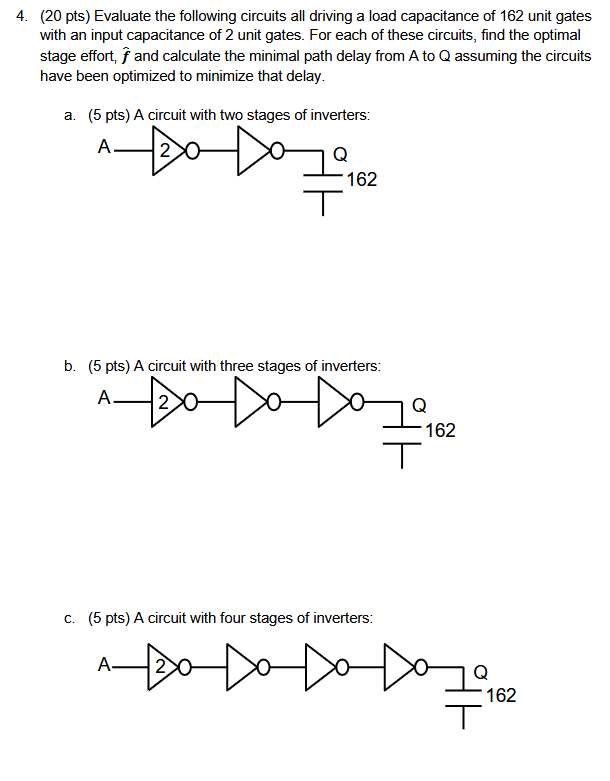 Solved 4. ( 20 ﻿pts ) ﻿Evaluate the following circuits all | Chegg.com