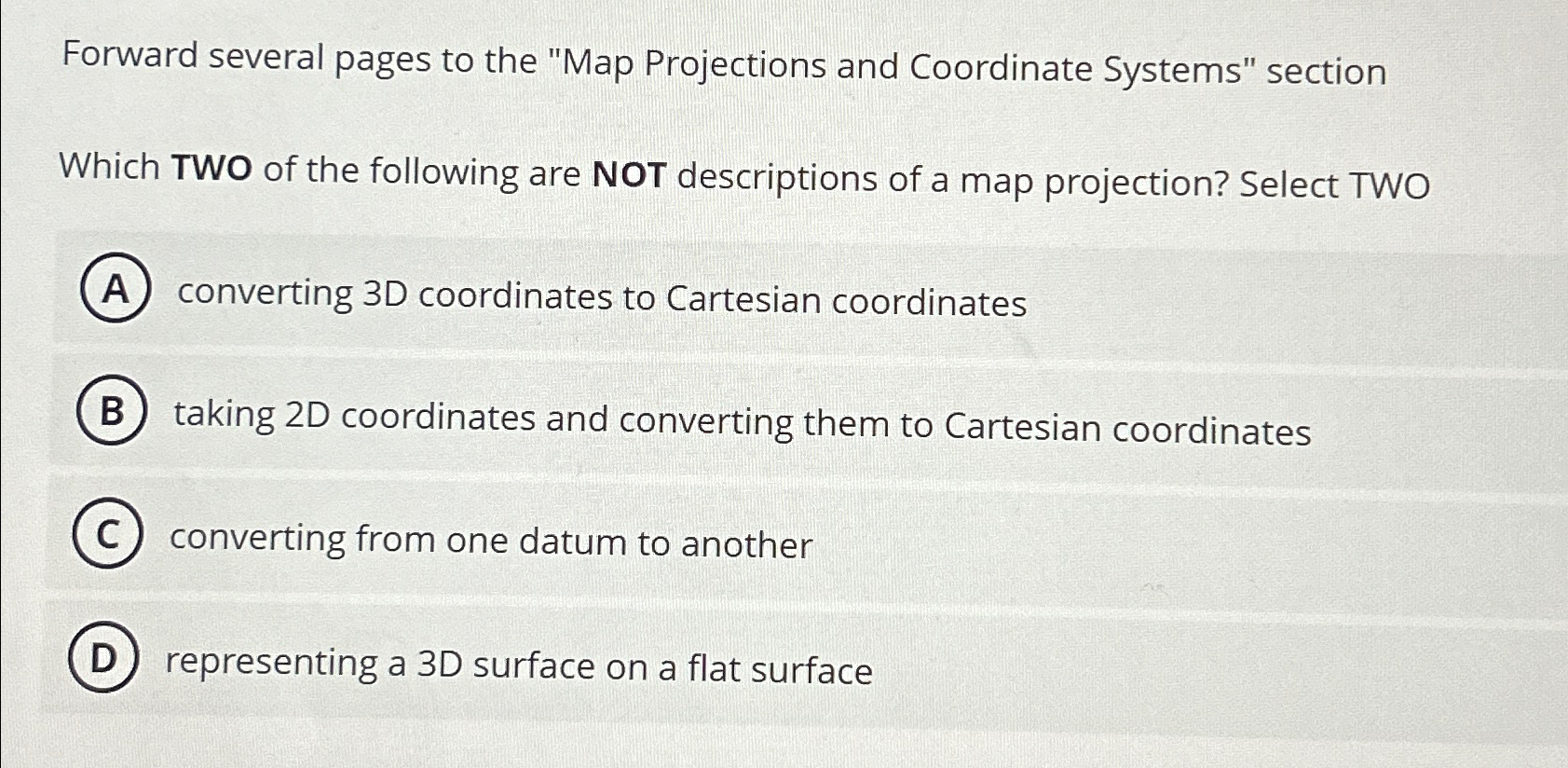 Solved Forward several pages to the "Map Projections and | Chegg.com
