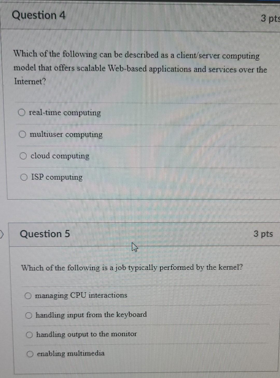 Solved Which of the following can be described as a | Chegg.com