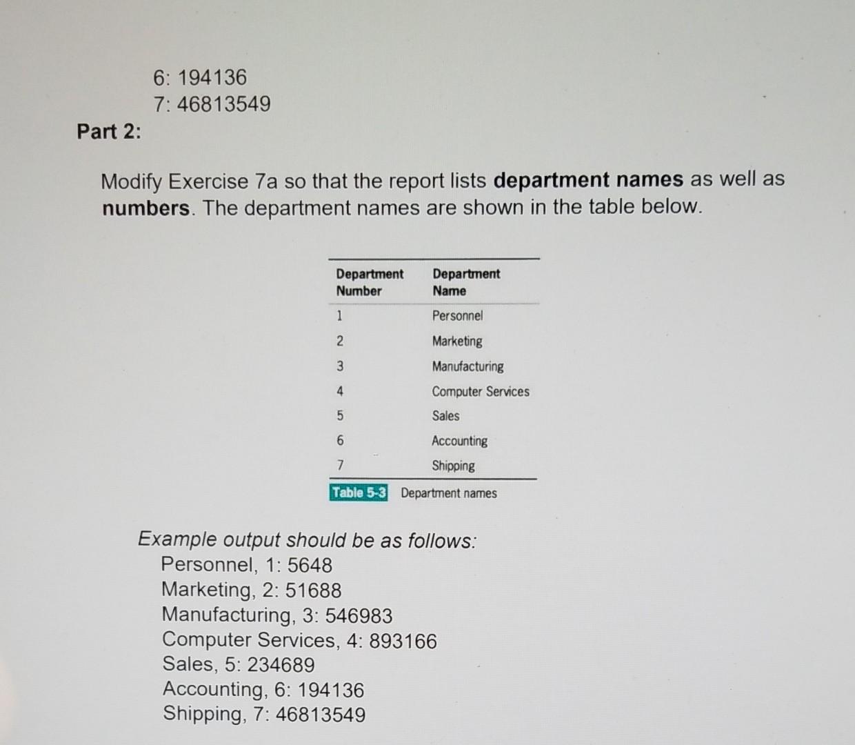 Solved DIRECTIONS: This assignment has two (2) parts. For | Chegg.com
