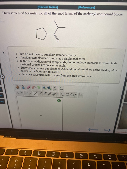 Solved [Review Topics) [References) Draw structural formulas | Chegg.com