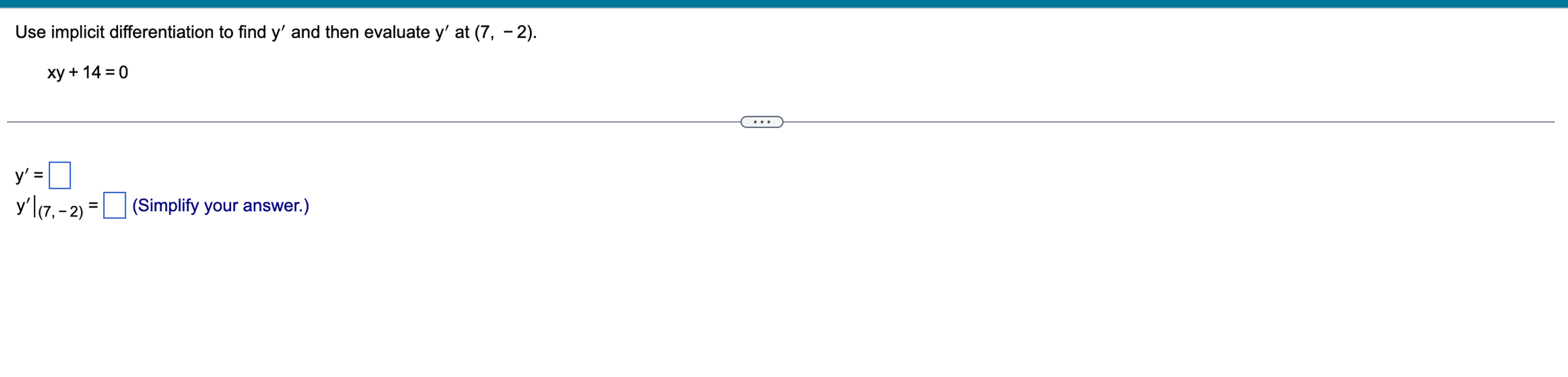 Solved Question content area topPart 1Use implicit | Chegg.com