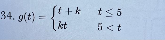 Solved Find K so that the function is continuous on any | Chegg.com
