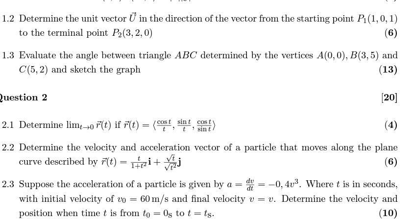 Solved 1.2 ﻿Determine the unit vector vec(U) ﻿in the | Chegg.com