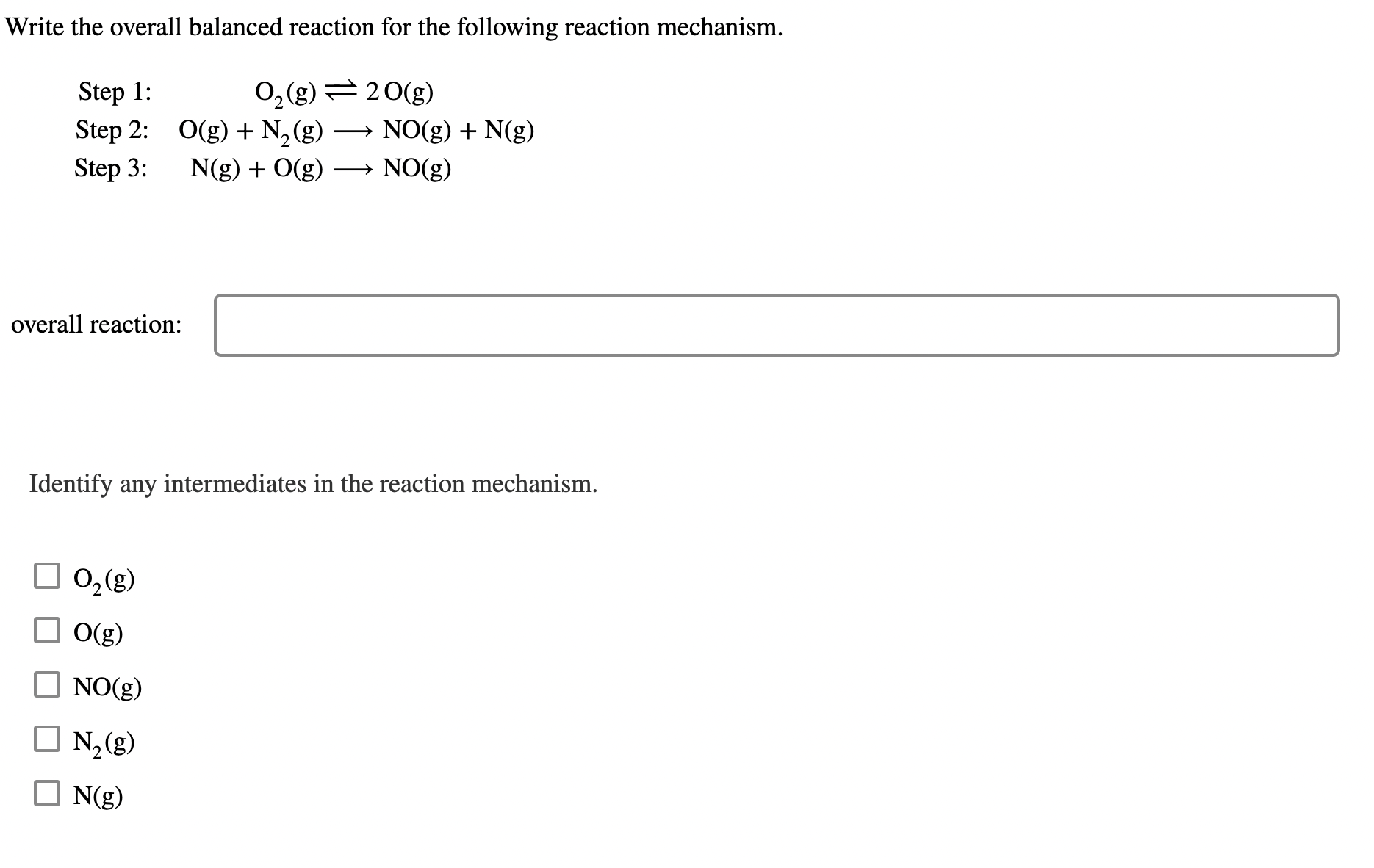 Solved Write the overall balanced reaction for the following | Chegg.com