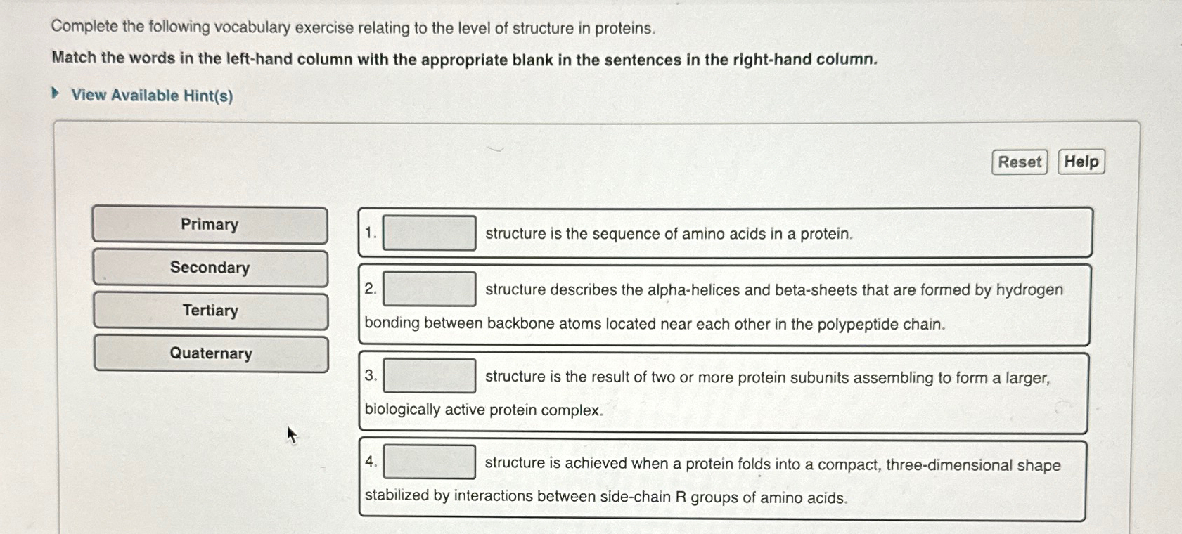 Solved Complete the following vocabulary exercise relating | Chegg.com