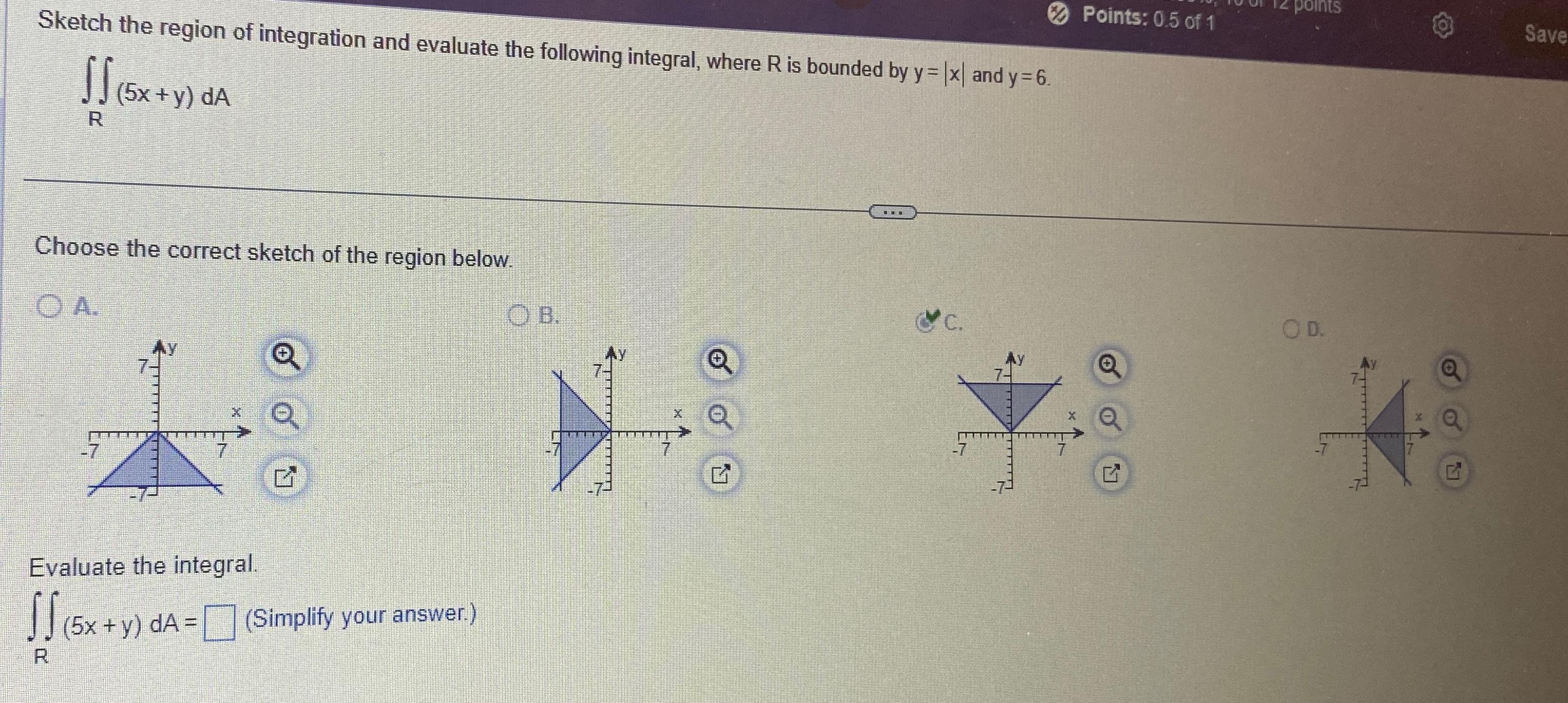 Solved Sketch the region of integration and evaluate the | Chegg.com