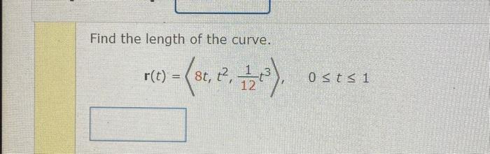 Solved Find the length of the curve. | Chegg.com