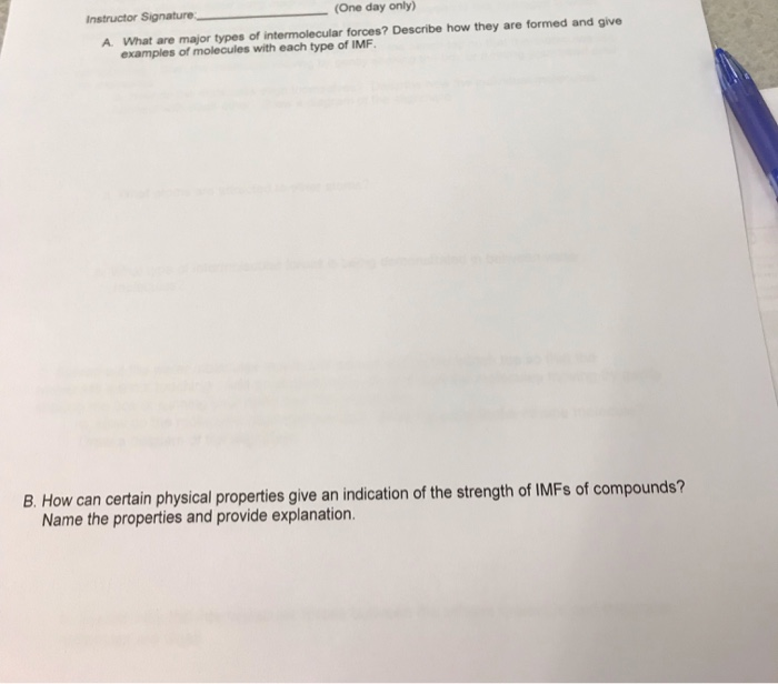 Solved Instructor Signature (One day only) A What are major | Chegg.com