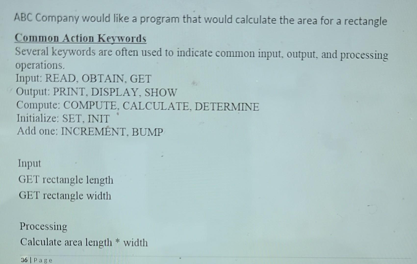 Solved Following are the basic rules before writing | Chegg.com