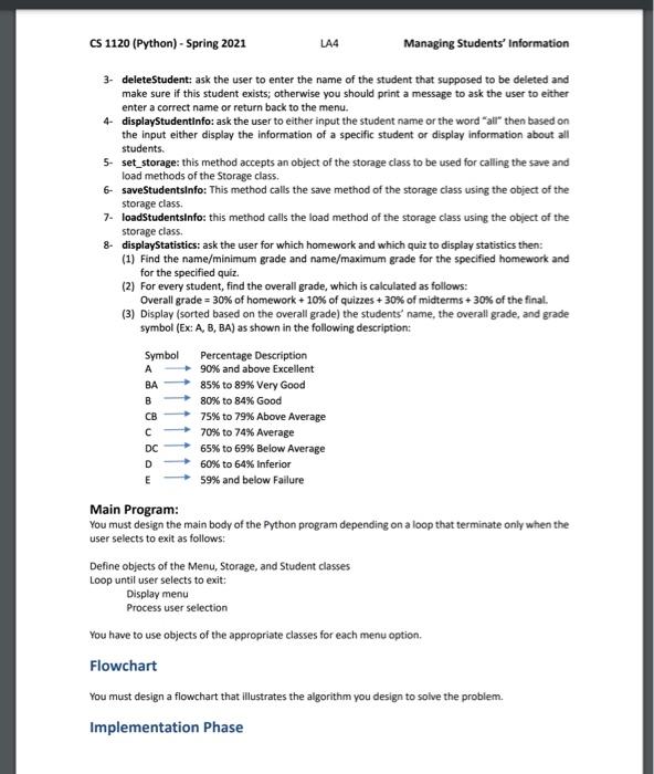 Solved Lab Assignment 4 Managing Students' Information Due | Chegg.com