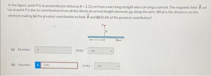 Solved In the figure, point P is at perpendicular distance | Chegg.com