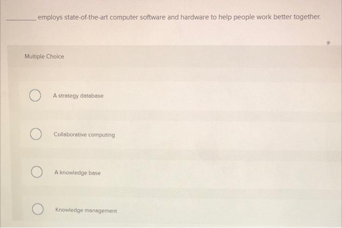 Solved employs state-of-the-art computer software and | Chegg.com