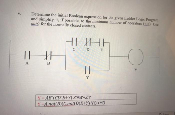 Solved Determine The Initial Boolean Expression For The 0584