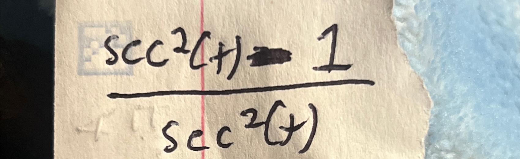Solved sec2(t)-1sec2(t) | Chegg.com