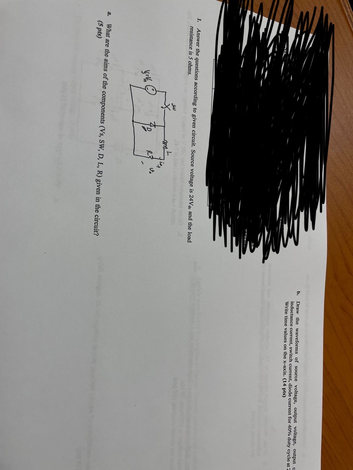 Solved Answer the questions according to given circuit. | Chegg.com