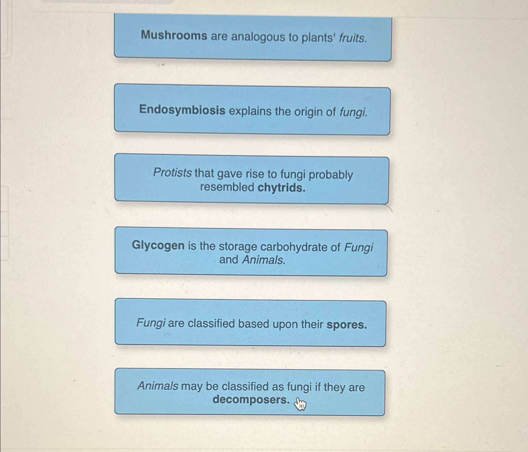 Solved Mushrooms are analogous to plants' | Chegg.com