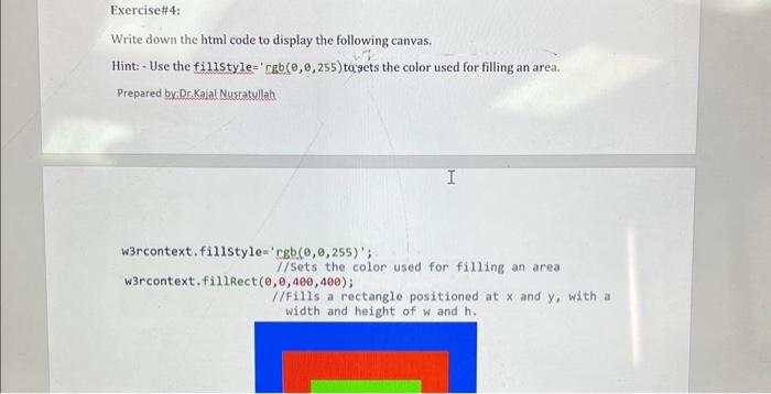 Solved Exercise\#4: Write down the html code to display the | Chegg.com Solved Exercise\#4: Write down the html code to display the | Chegg.com