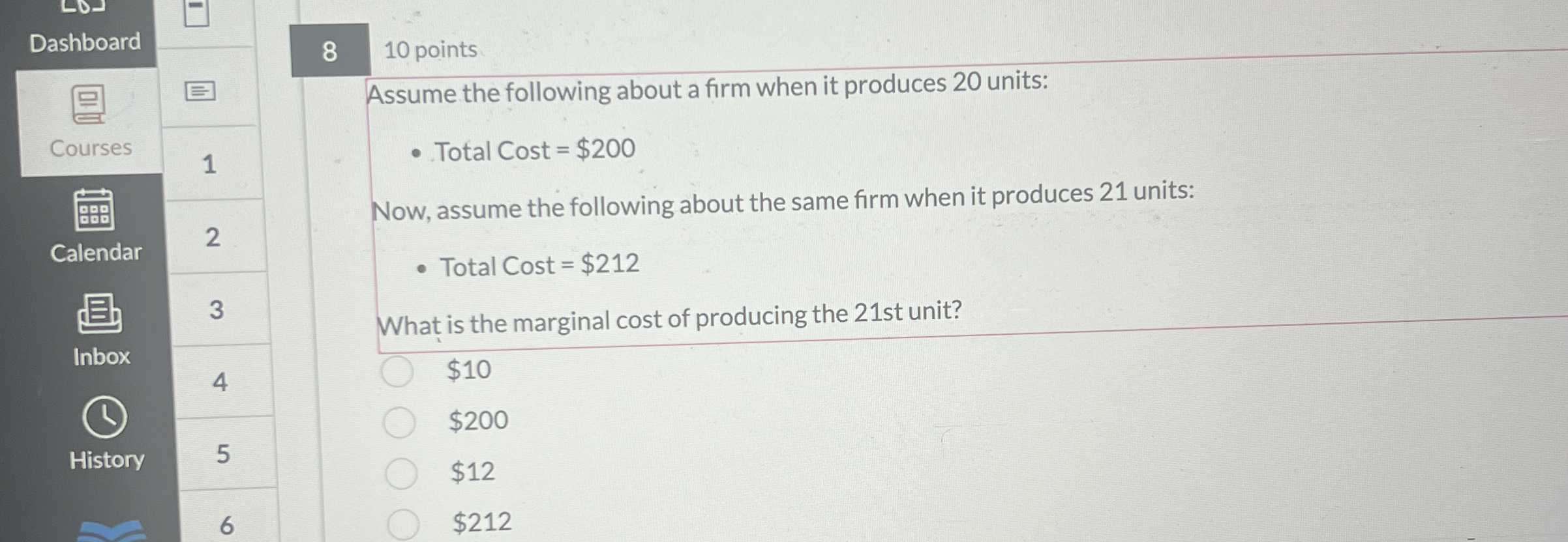 Solved Assume the following about a firm when it produces 20 | Chegg.com
