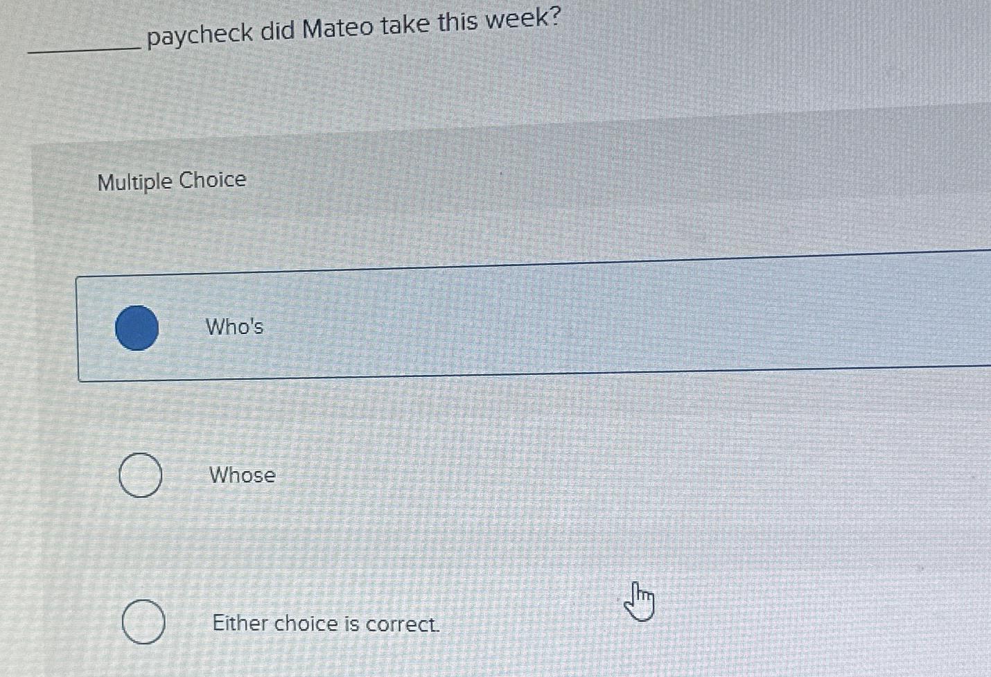 Solved paycheck did Mateo take this week?Multiple | Chegg.com